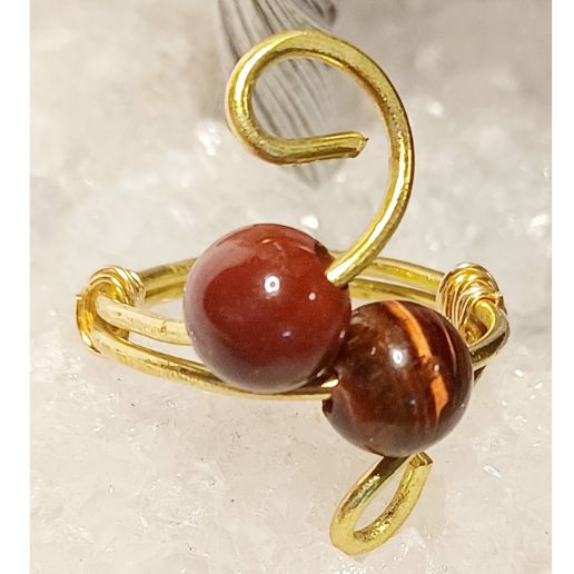 Brown Mookaite Swirl Ring | Sol Rise Creations, LLC